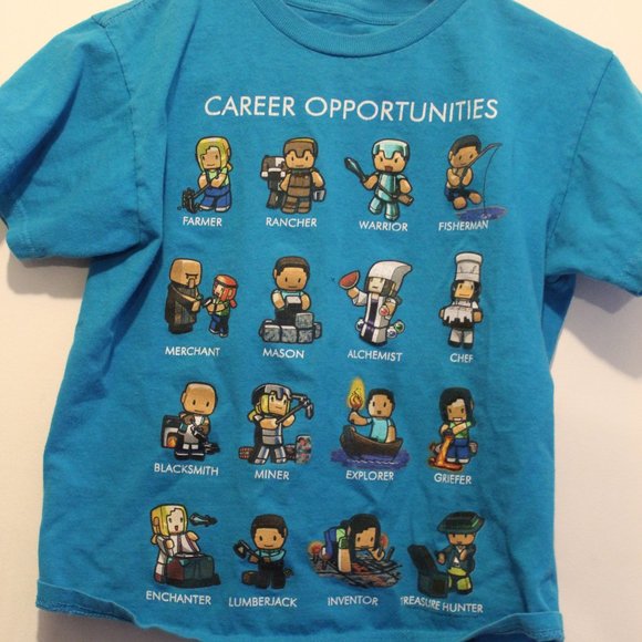 Shirts & Tops | Mojang Jinx Minecraft Graphic Tee Kids Sz Sm Career ...